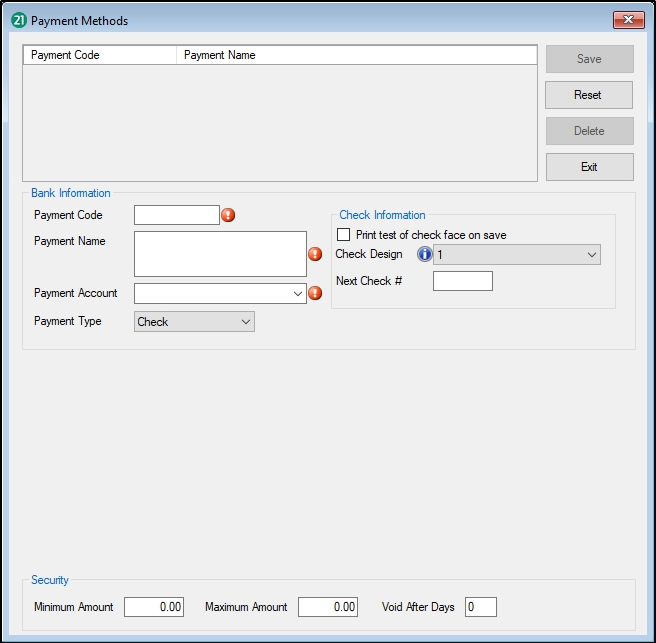 Drake Accounting - Payment Methods