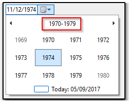 Drake Accounting - Date Selector or Entry