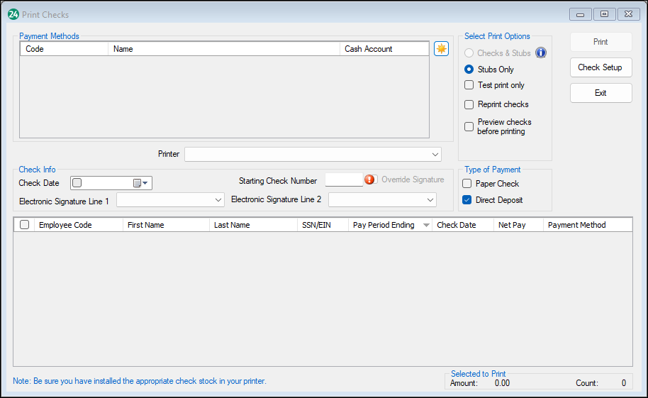 Drake Accounting - Printing Live Employee Checks