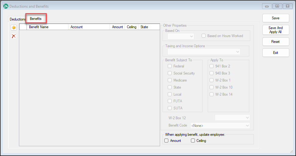 Drake Accounting - Entering Payroll Benefits