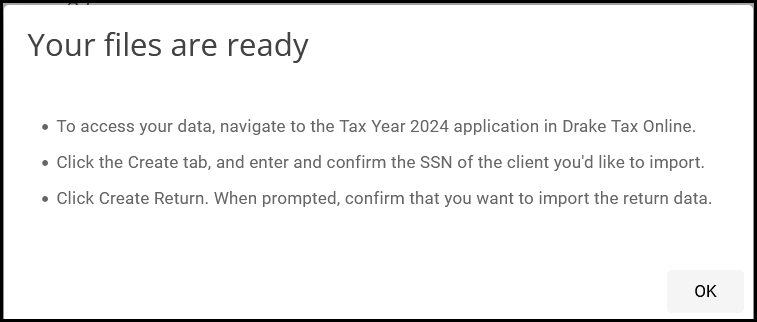 Drake Tax Online - Conversions