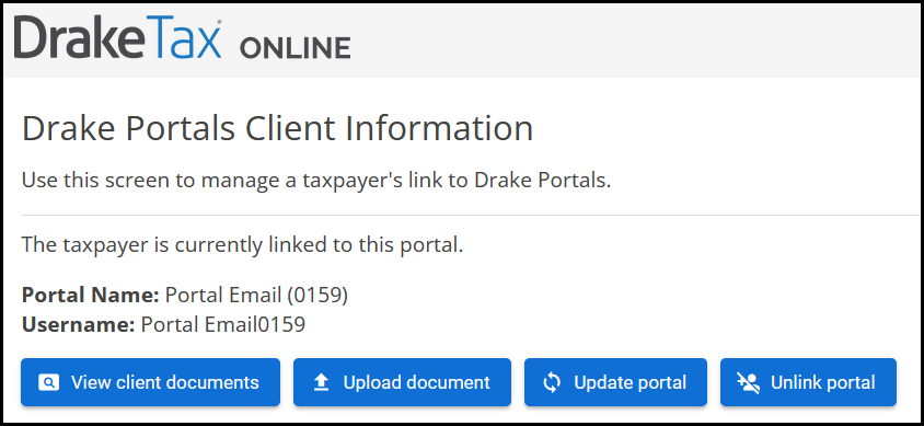 Drake Tax Online - Drake Portals Integration