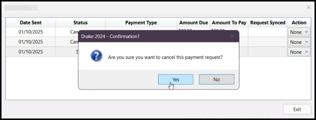 Drake Pay and Drake Refund Pay - Check Payment Request Status