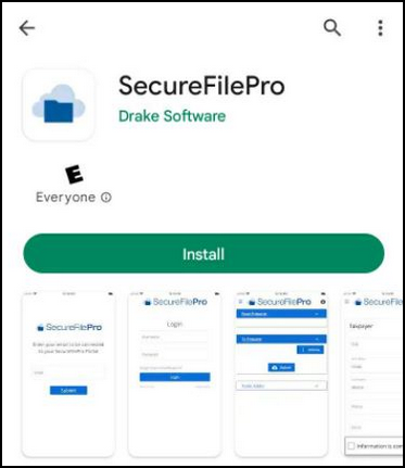 Drake Portals - SecureFilePro Mobile App for Taxpayers