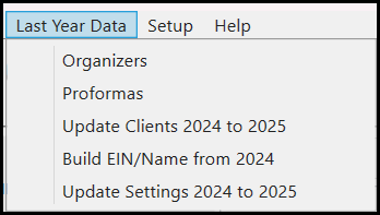 Drake Tax - Organizers: Client Blank Fillable Organizers