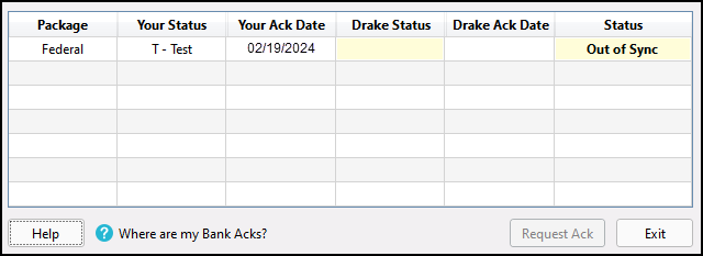 Drake Tax – Search EF Database, Common Acks, and Rejection Codes
