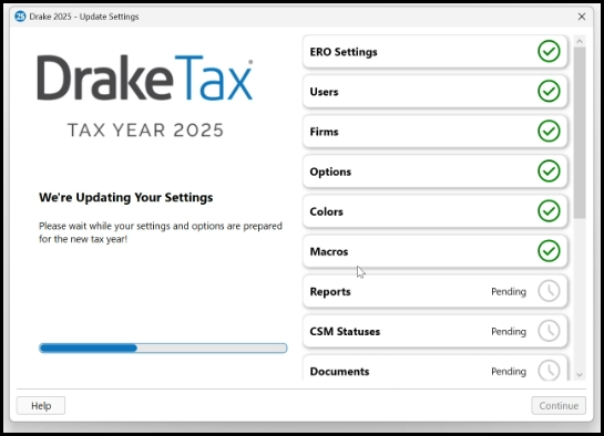 Drake Tax - Auto-Update Prior-Year Settings