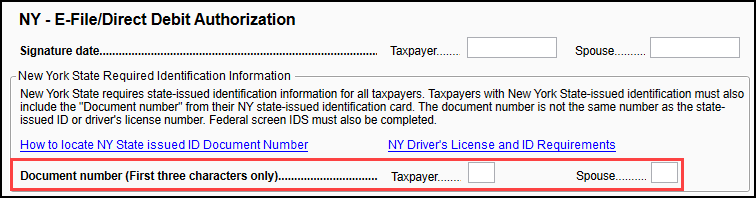 Drake Tax - NY: Reject R1120 - Driver's License/State ID Number Format ...