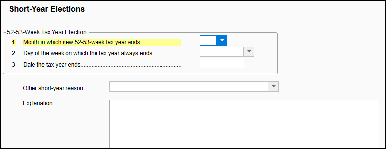 Drake Tax - Short Year Return