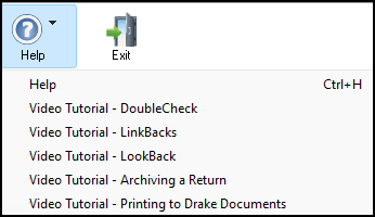 Drake Tax - Drake Software Help Menus